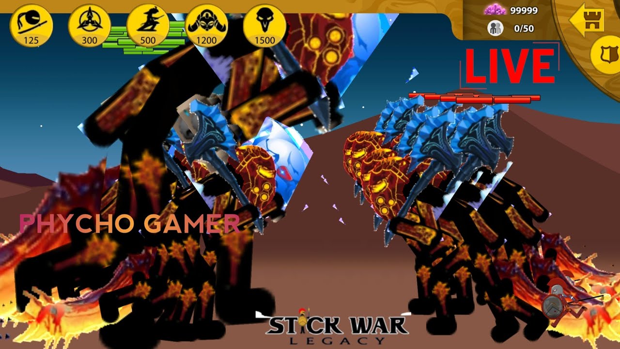 Stick War Legacy 11th Livestream | New Giant V/S Griffon #live - YouTube