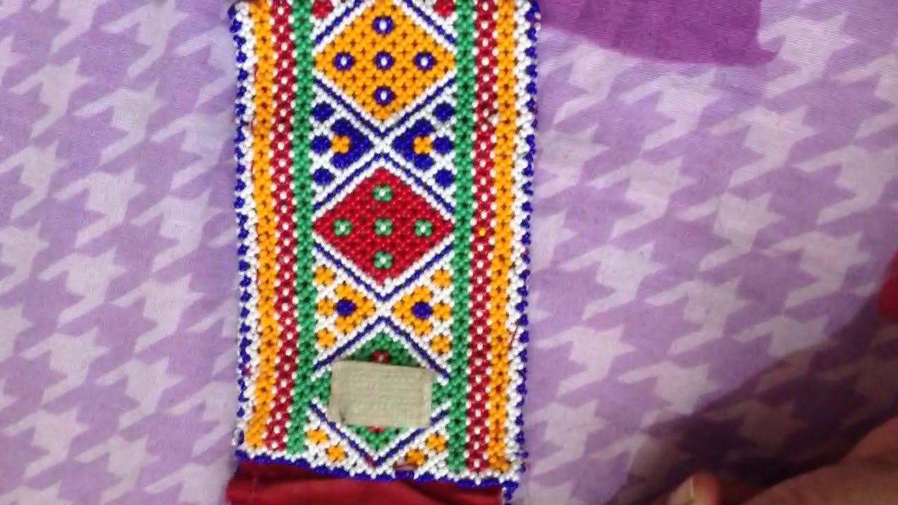 Handmade Mobile purse with moti design - YouTube