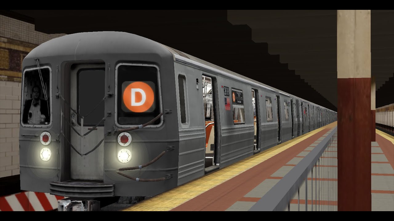 OpenBVE RP Run: R68 D train to 205 via 4th Av Local - YouTube