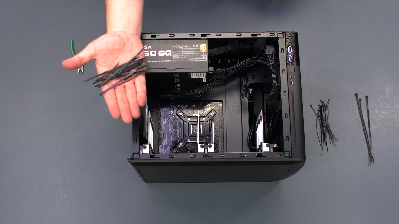 Cable Management Time Lapse - Fractal Design Node 804 Build - YouTube