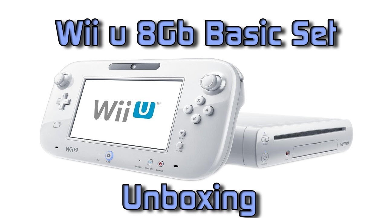 Wii U basic set 8GB Unboxing - YouTube