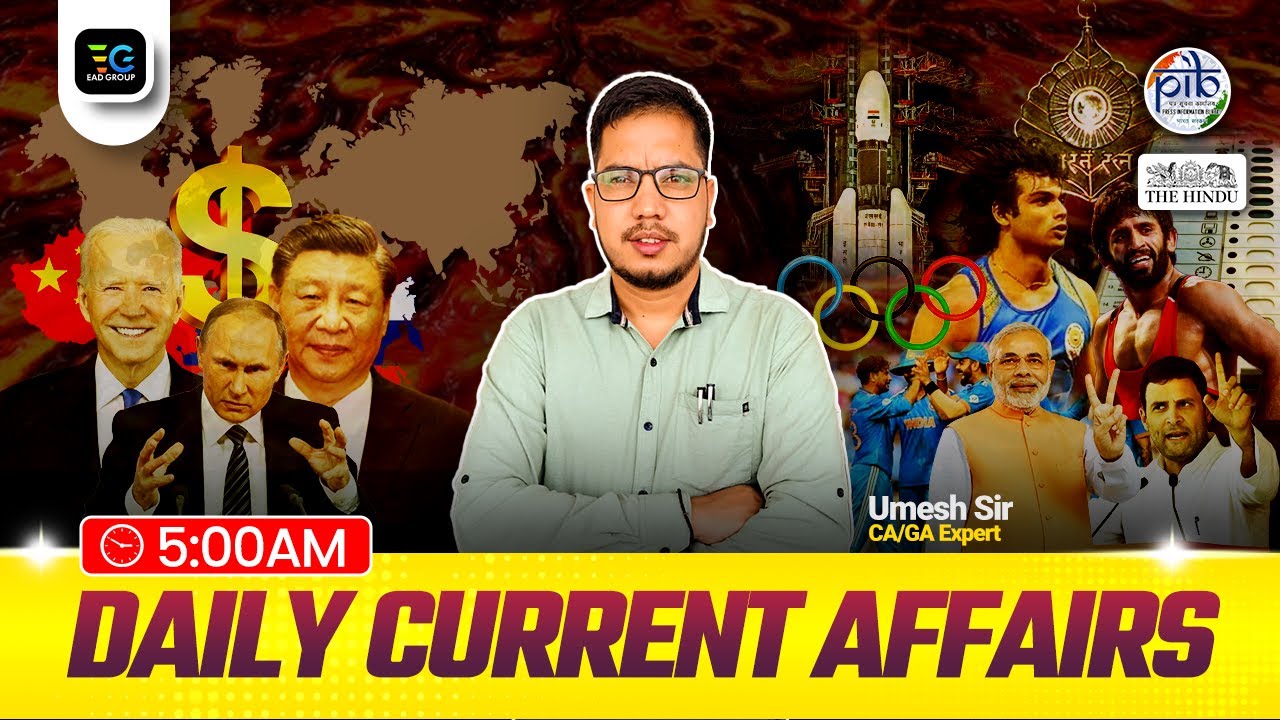 10 May 2024 Current Affairs MCQs with Umesh Sir | Daily Current Affairs ...