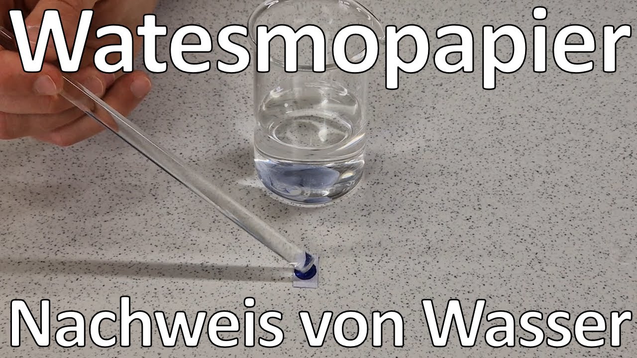Watesmopapier zum Nachweis von Wasser / Nachweis für Wasser ...