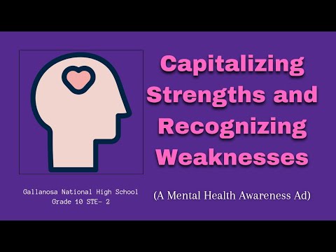 Capitalizing Strengths and Recognizing Weaknesses (A Mental Health ...