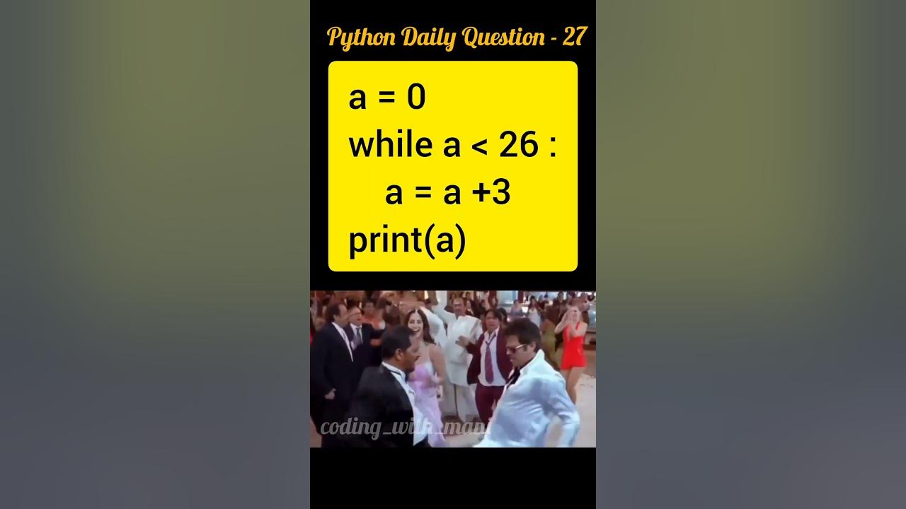 Python Daily Question -27 #python #code #viral #youtubeshorts #shorts #short #youtube #code # ...