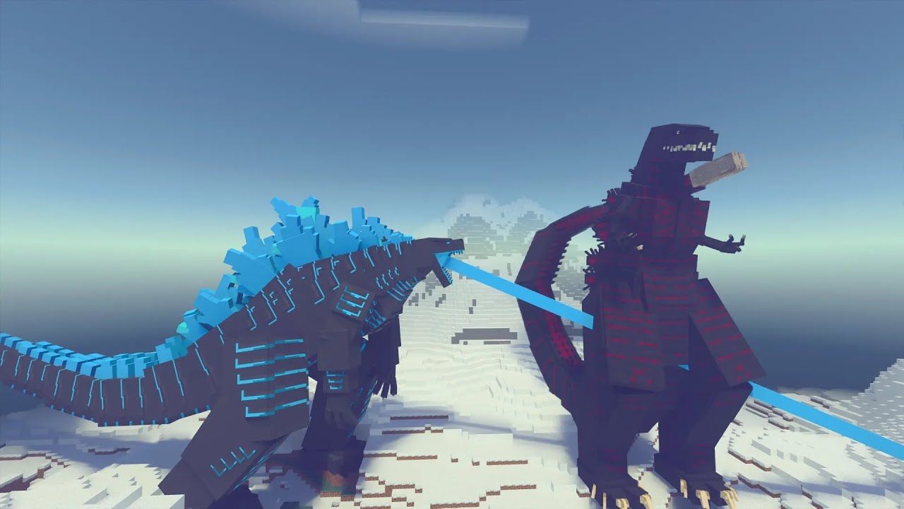 Shin Godzilla VS Godzilla in Minecraft PE MMCRAFT TV - YouTube