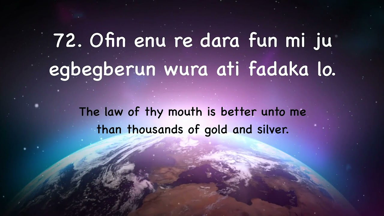 Psalm 119 Audio In Yoruba YouTube Psalm 119 Audio In Yoruba YouTube