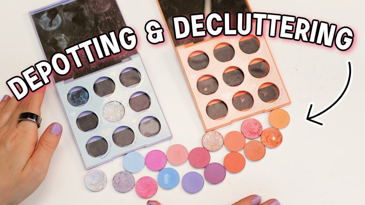 Depotting, Decluttering & Organizing my Single Eyeshadows // MAKEUP ...