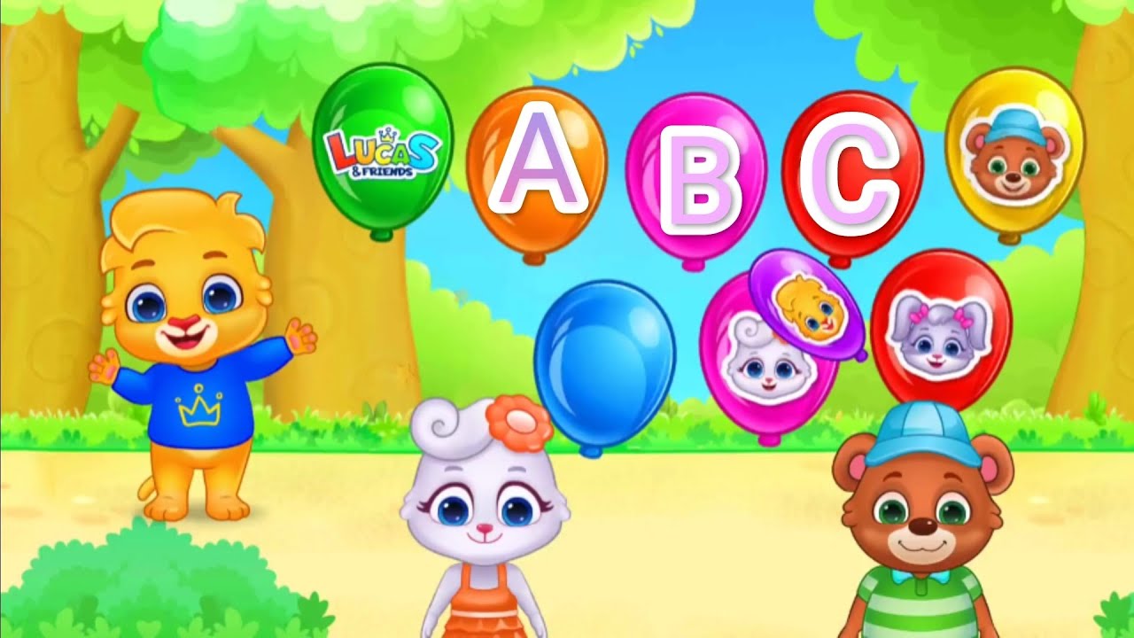 ABCD Cartoon animal game for kids | Cartoon Fun video / By Children ...