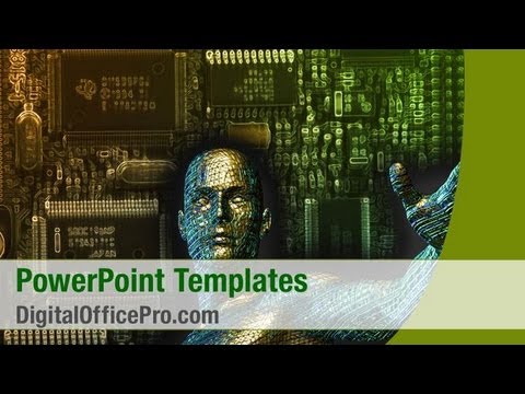 Digitron PowerPoint Template Backgrounds - DigitalOfficePro #05057W ...