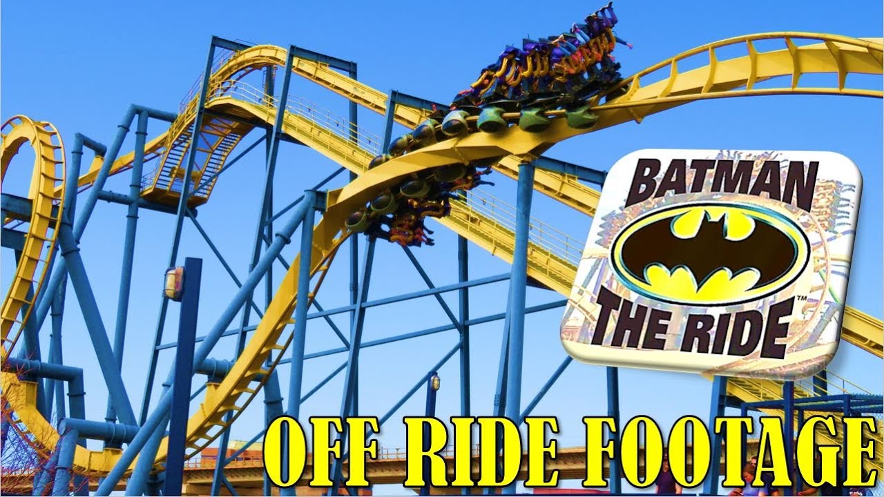 Batman The Ride at Six Flags Over Texas Off-Ride Footage (No Copyright ...
