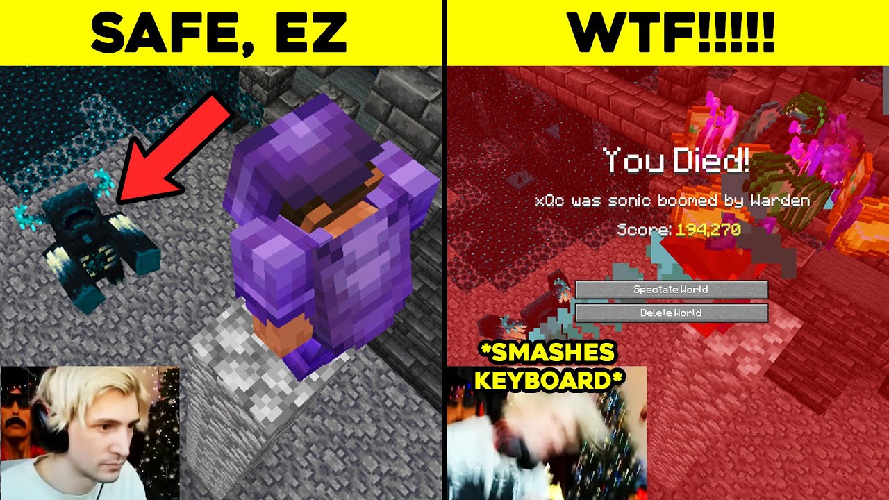 Losing your 1000 Day World to a WARDEN - Minecraft Hardcore Deaths #34 - YouTube