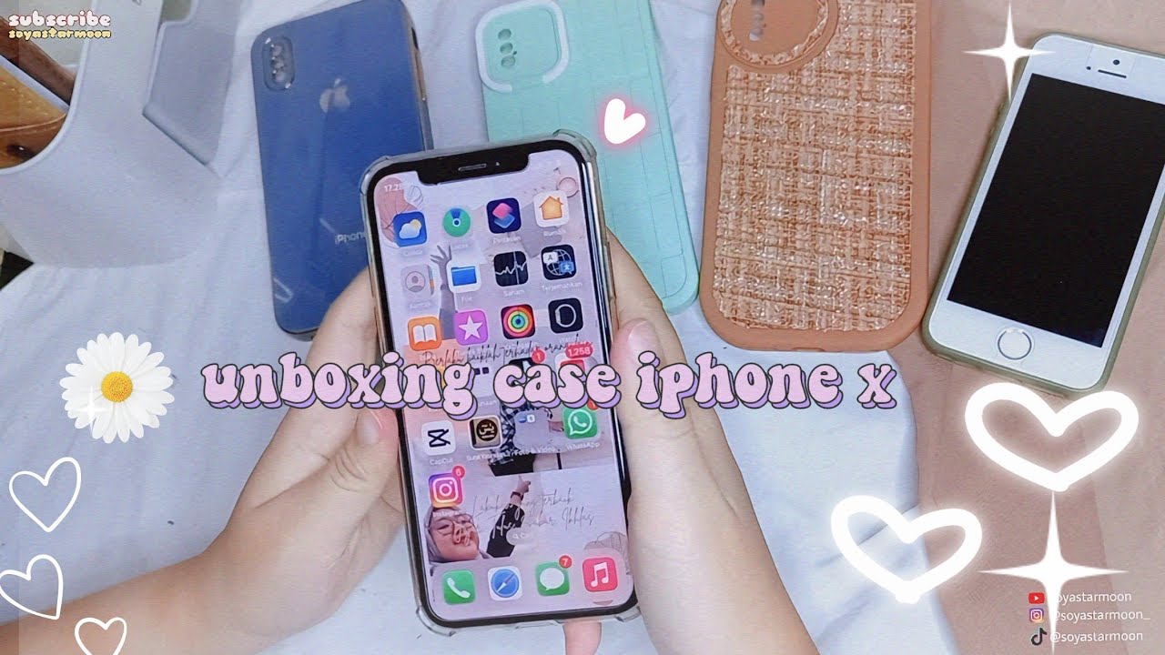 shopee haul unboxing case iphone x aesthetic 🍒 - YouTube