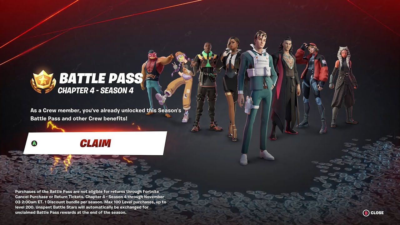 Fortnite - Chapter 4 - Season 4 - Last Resort - Intro and Battle Pass ...