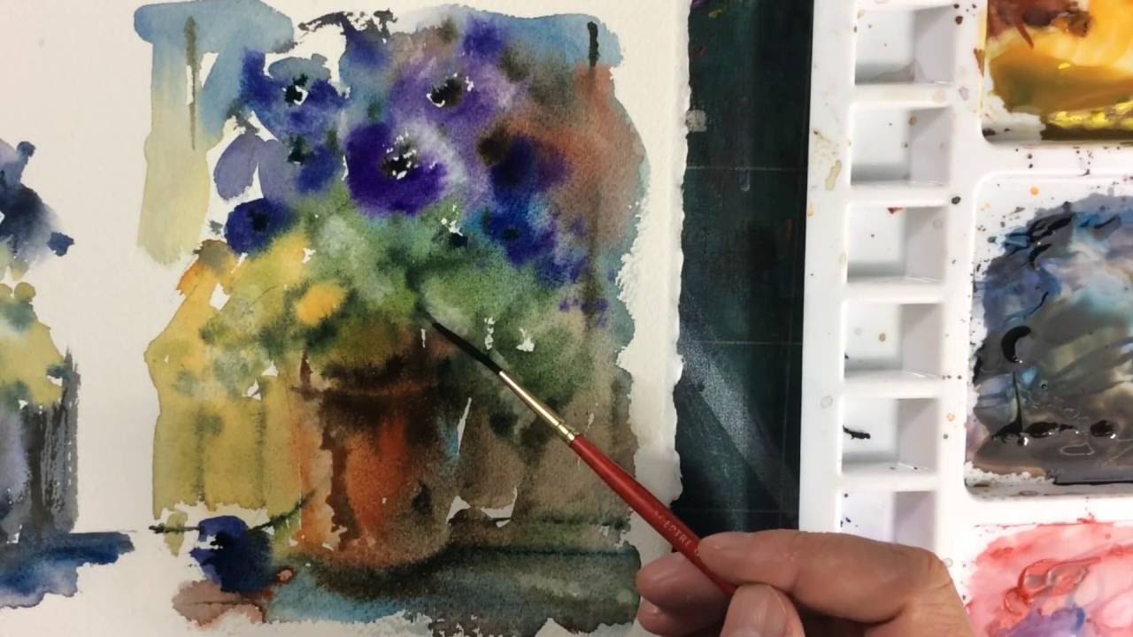 LooseWatercolours.com with Andrew Geeson 'Pot of Joy' - YouTube