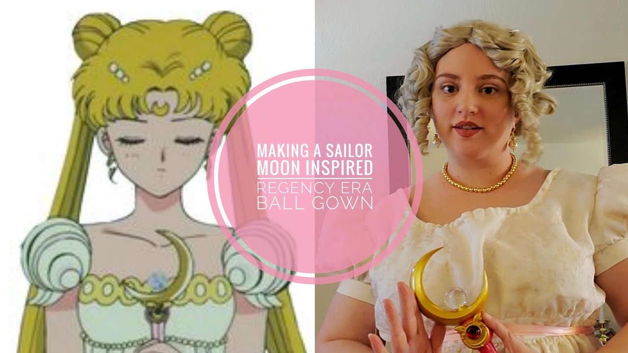 Making a Sailor Moon Inspired Regency Era Ball Gown - YouTube