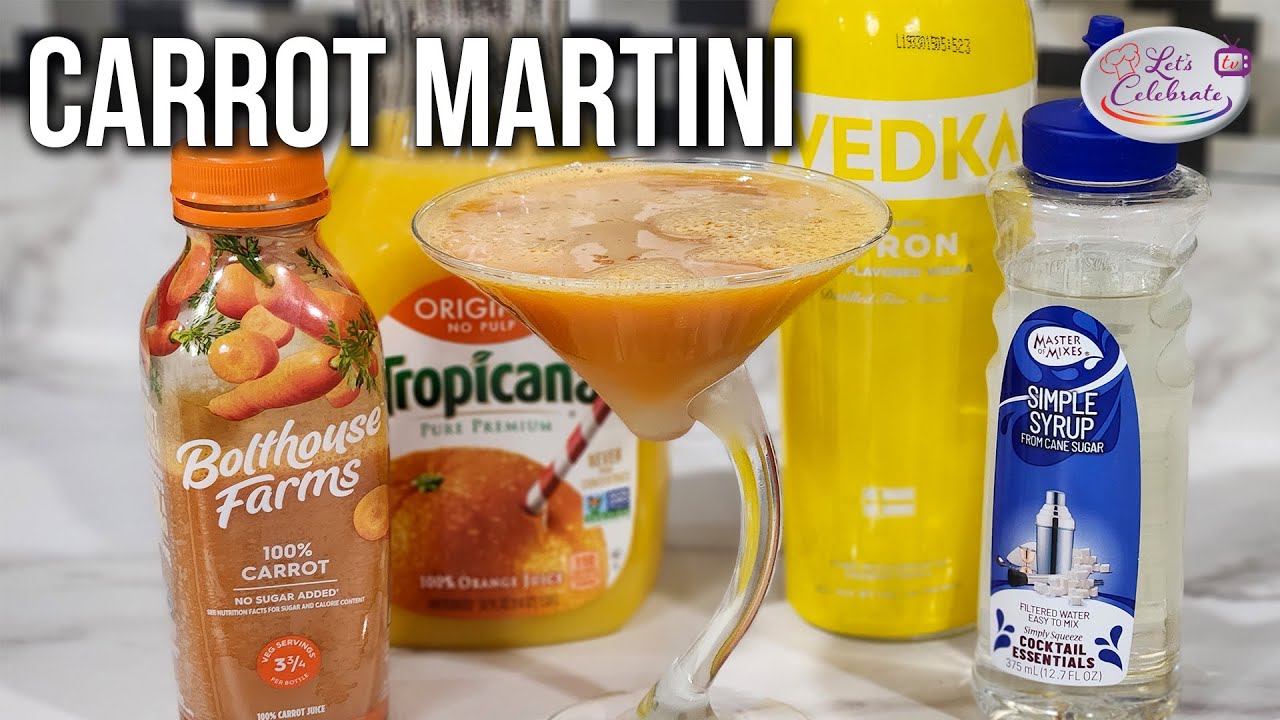 How to make the Buzzed Bunny Carrot Martini | A Light Vodka Cocktail ...
