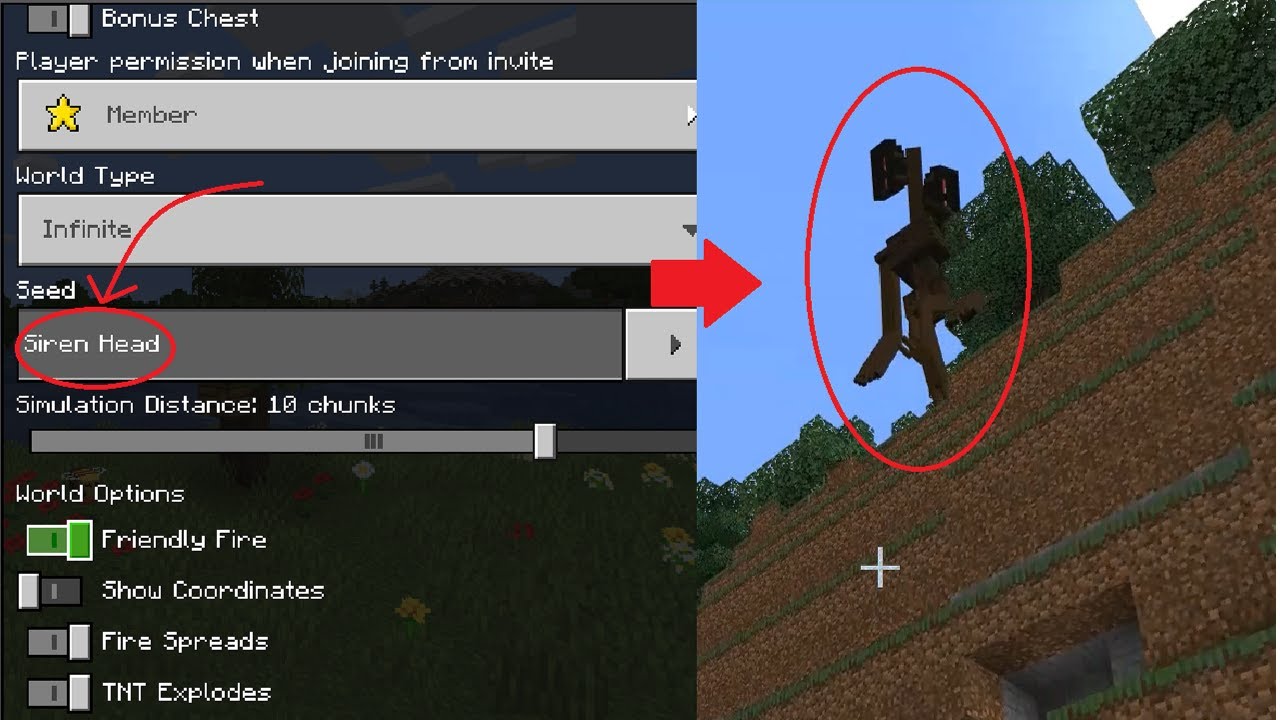 Do NOT Go on the Siren Head Seed in Minecraft! *SCARY* - YouTube