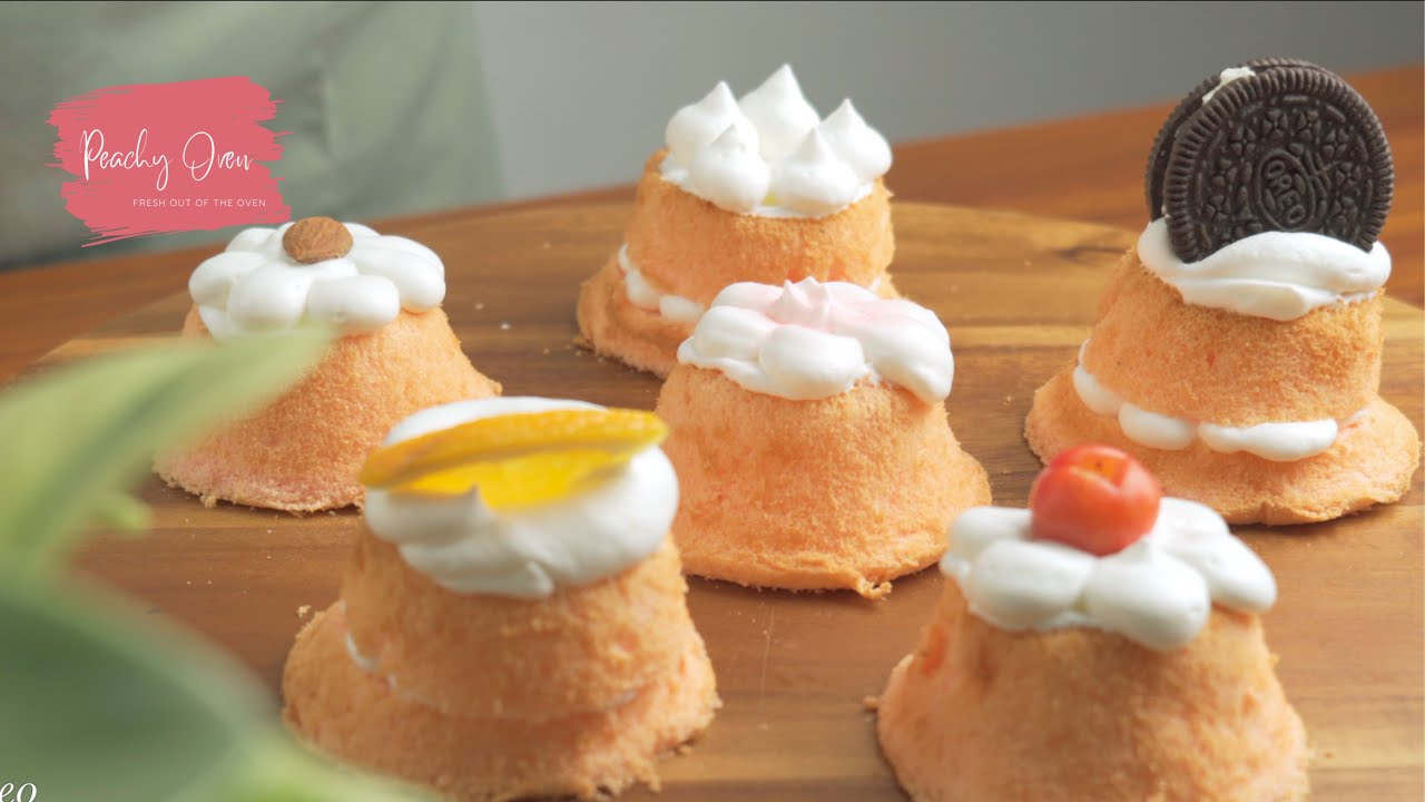 Mini Chiffon Cake | PeachyOven Cake Recipe - YouTube