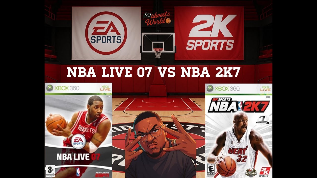 NBA Live 07 vs NBA 2K7 Side By Side Comparison - YouTube