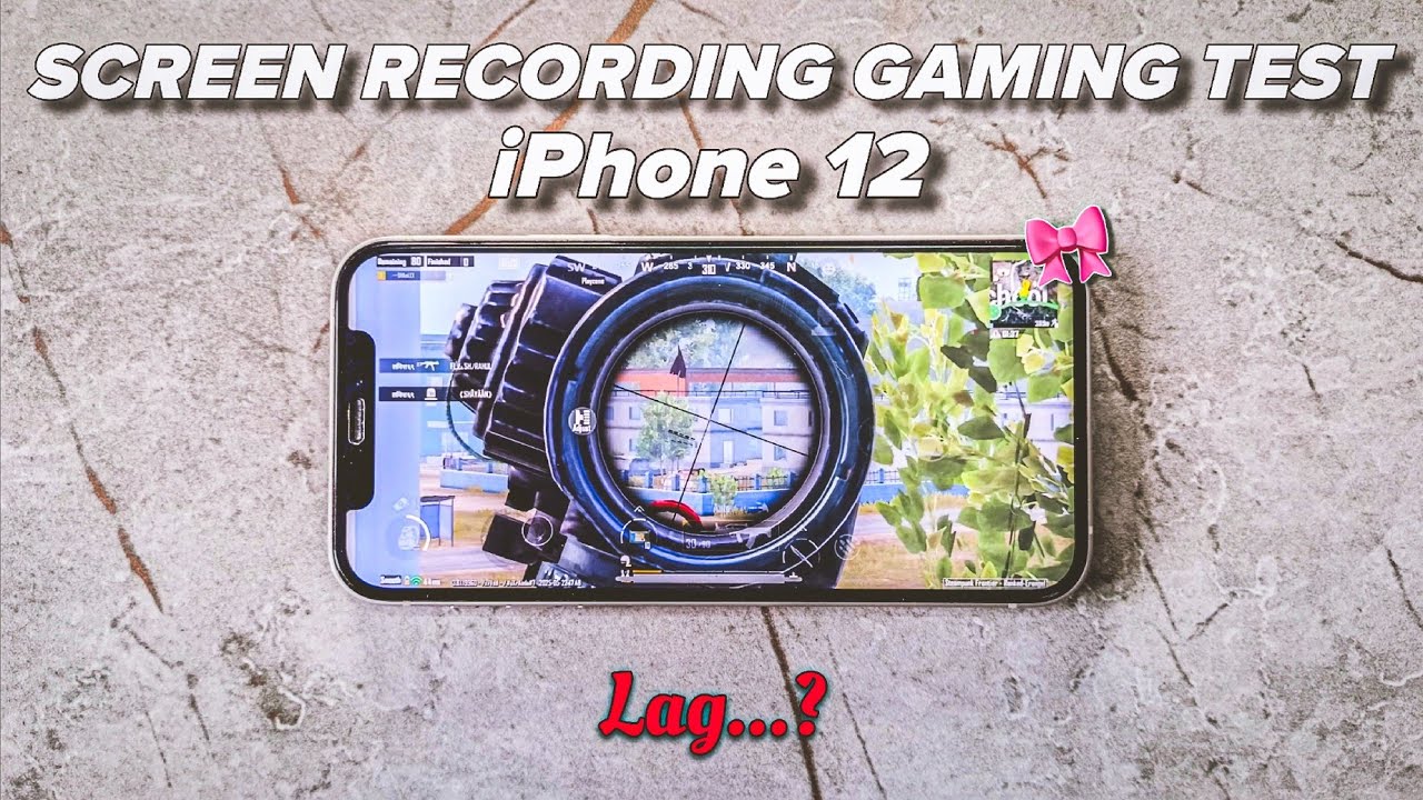 iphone 12 Gaming Test With Screen Recording • Lag ? • 60fps Non Stop ...