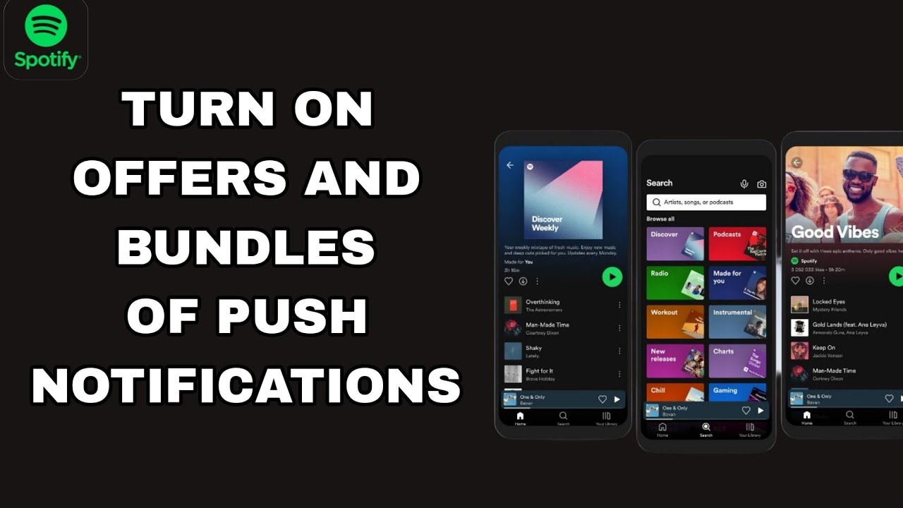 How To Turn On Offers And Bundles Of Push Notifications On Spotify App ...