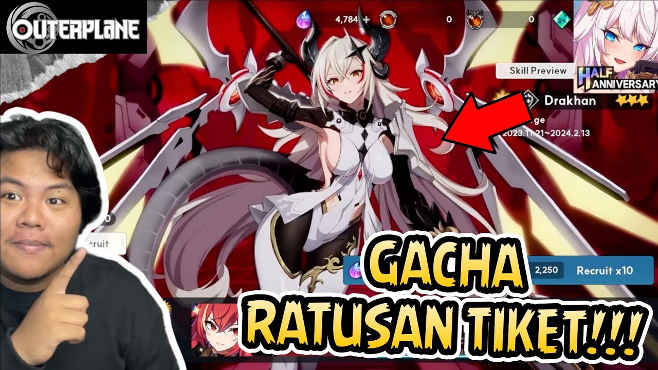 FULL GACHA DI GAME OUTHERPLANE SPECIAL HATF ANNIV KATANYA BISA DAPAT ...