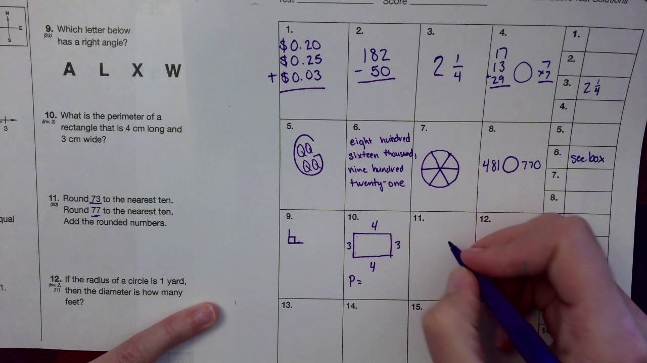 Math Test #8 - YouTube