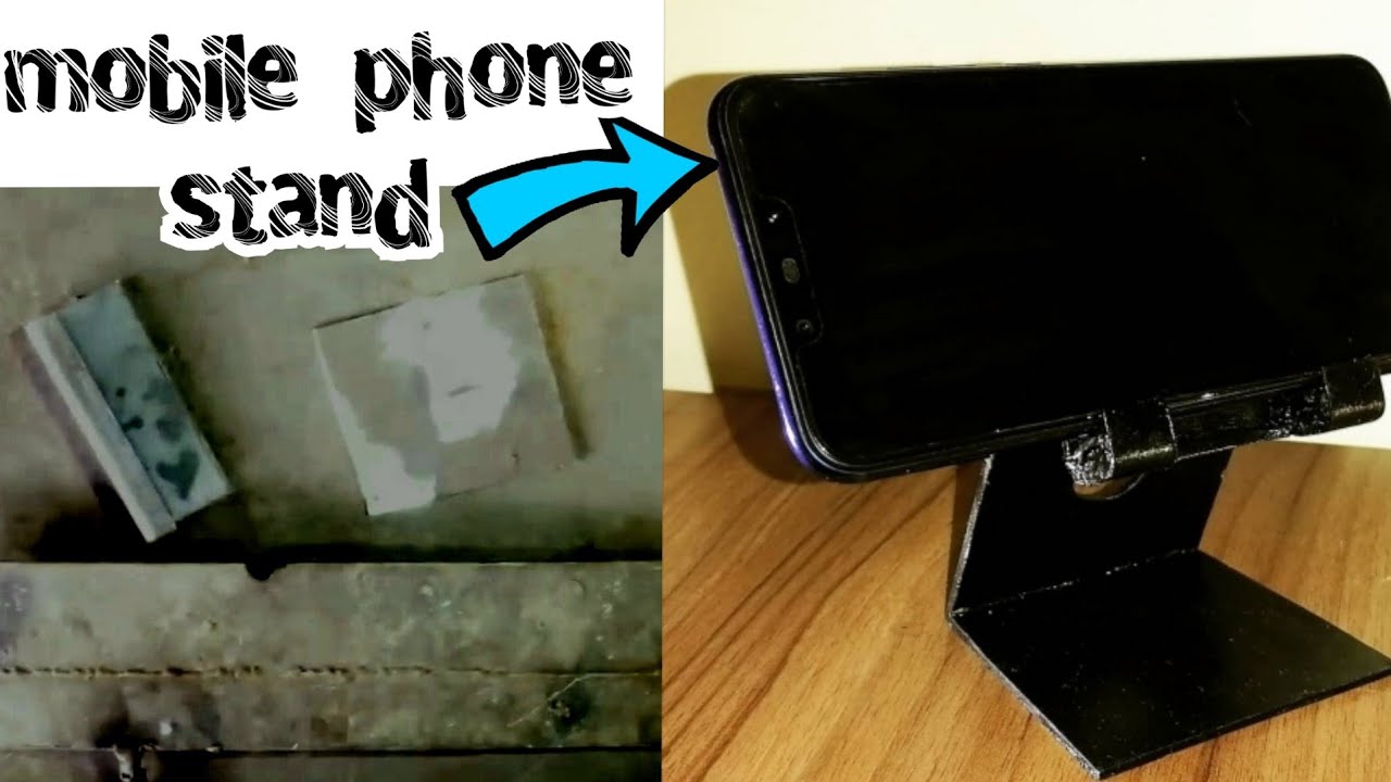 Making mobile phone stand | simple metal phone holder| diy - YouTube
