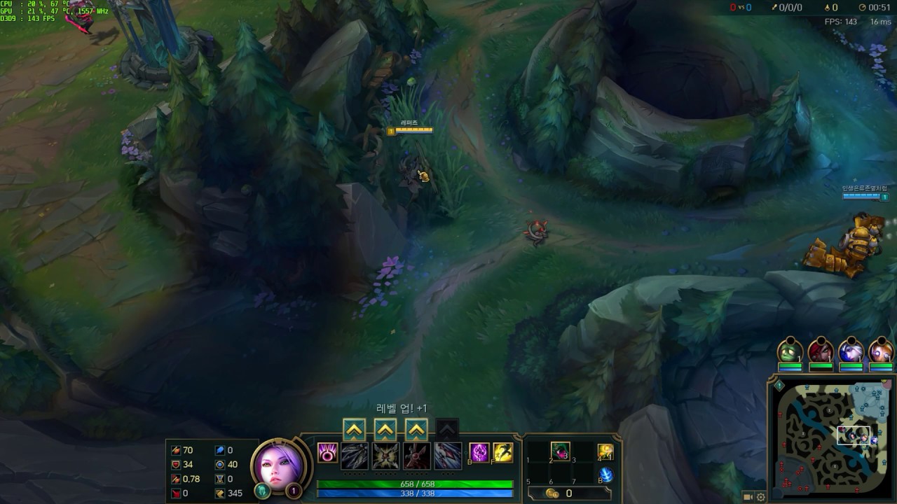 [KEVIN] 리그오브레전드 League of Legends - 이렐리아 vs 판테온 - Aug 30th 2017 (i7 ...