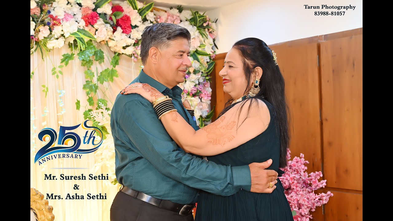 MR Suresh Sethi & Mrs Asha Sethi 25th Anniversary Highlights - YouTube