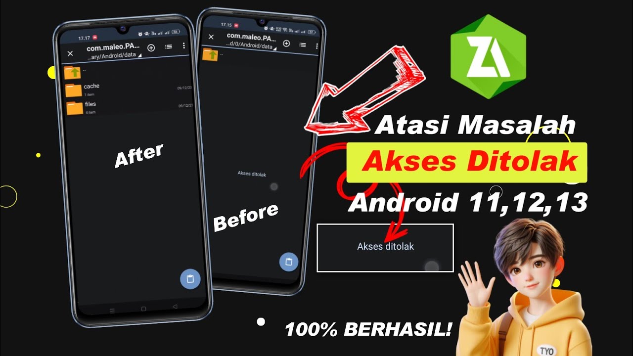 TERBARU Cara mengatasi Akses Ditolak Zarchiver di android 11 12 dan 13 | 100% Berhasil - YouTube