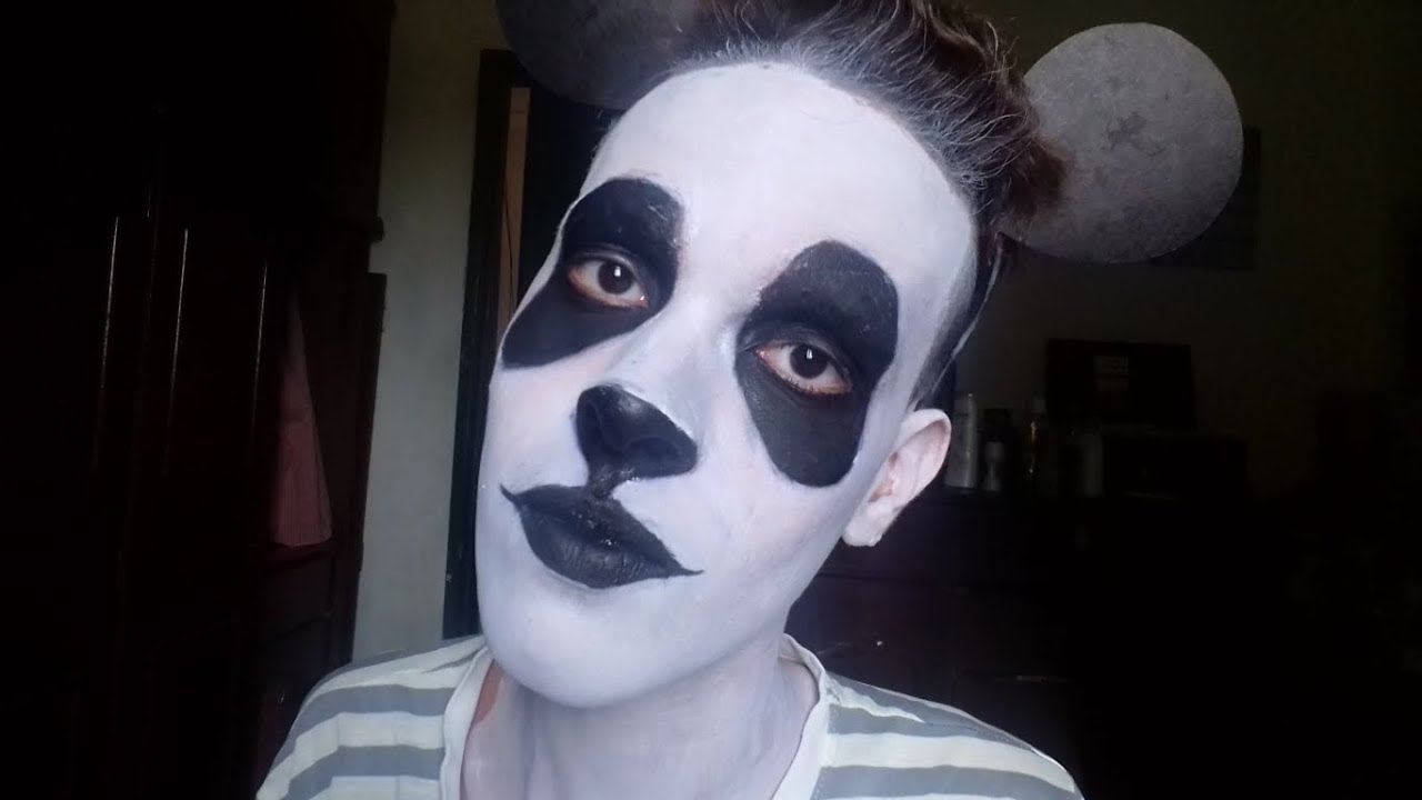 PANDA MAKEUP (Tutorial de Maquiagem Artística) | Gustaço - YouTube