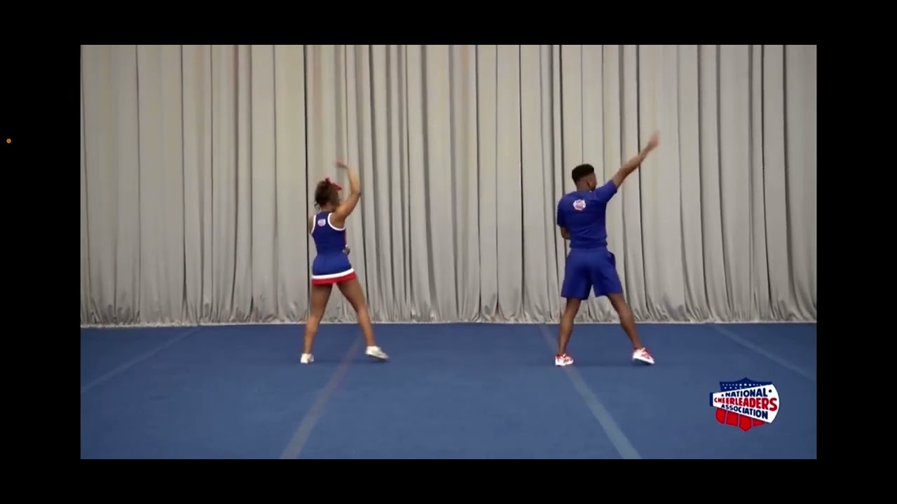 Basketball cheer tryout video from the back with counts - YouTube