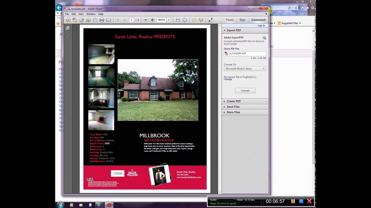 Creating a flyer or postcard in E-edge - YouTube