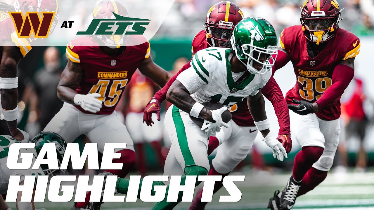 New York Jets Highlights vs. Washington Commanders | 2024 Preseason ...