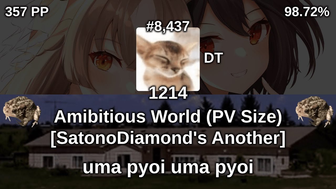 6.9⭐1214 | Satono Diamond - Ambitious World (PV Size) [SatonoDiamond's Another] +DT 98.72% FC ...