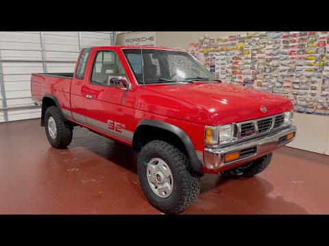 1993 Nissan Hardbody SE V6 4x4 1-Family Owned All Original 96k Miles Active Red Mint Condition!