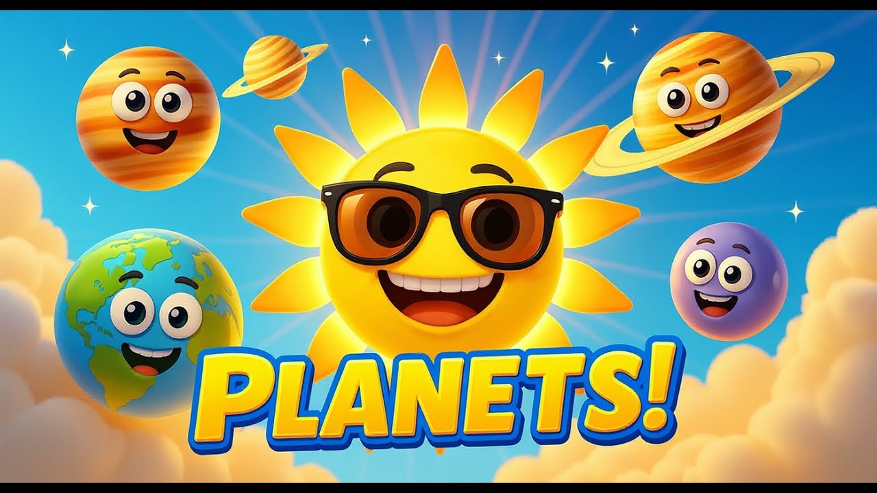 Planets Song for Kids 🚀🌍 | Learn the Solar System | Cartoon Space Song ...