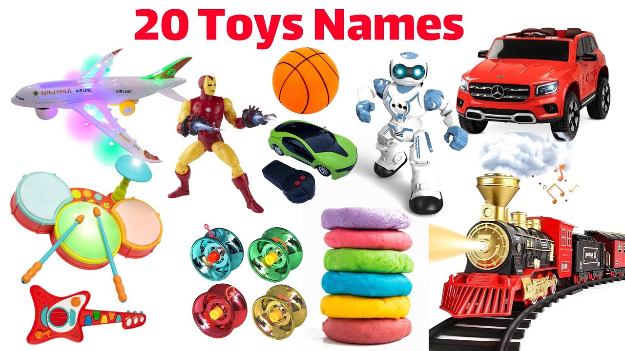 20 Toys Names for Kids | Learn Toys in English | Fun Learning Video ...