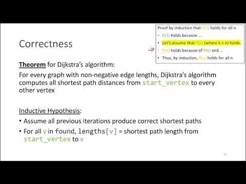 Dijkstra's Algorithm 4: Proof of correctness part 1 - YouTube