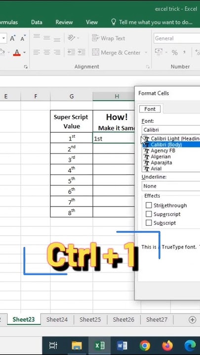 Excel Formula Tricks How to add superscripts in Numbers #shorts #excel ...