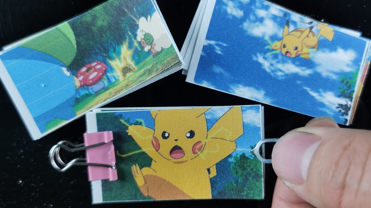 Pokemon Bikachu 1V3 | Flip Book Cartoon Anime | Flipbook Animation Art ...