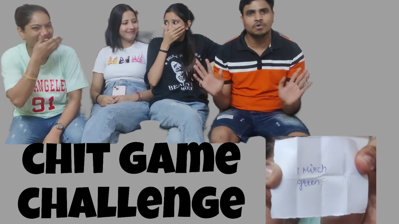 CHIT GAME CHALLENGE 😂|| TheLakshmivlogtoday - YouTube