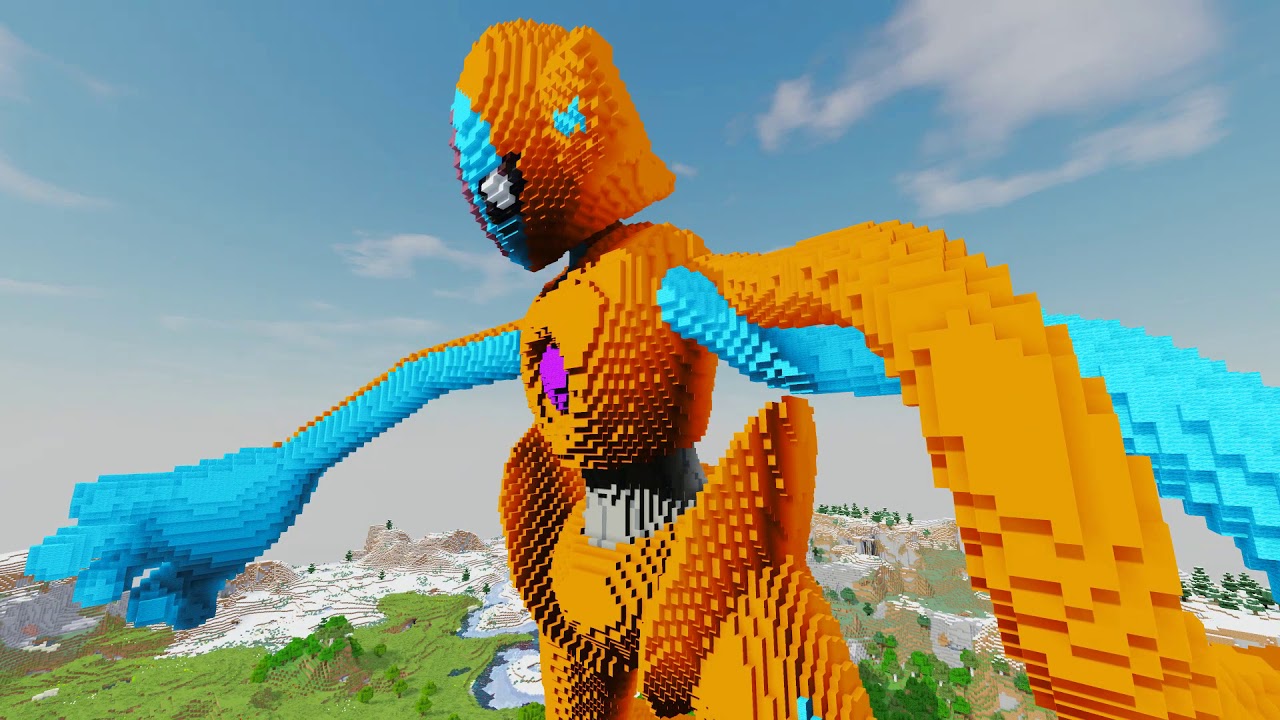 Minecraft Deoxys Build Schematic - Pokemon - YouTube