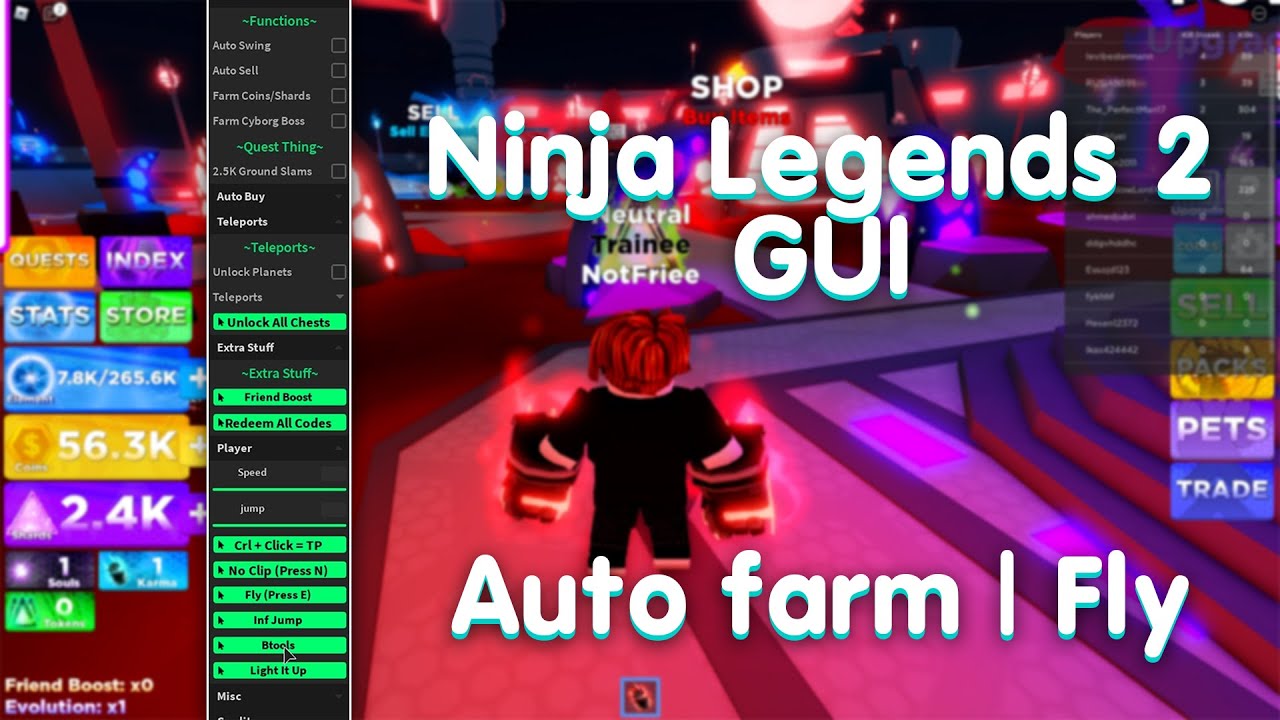 Ninja Legends 2 Roblox Auto Farm and Farm Bosses | ninja legends 2 hack ...
