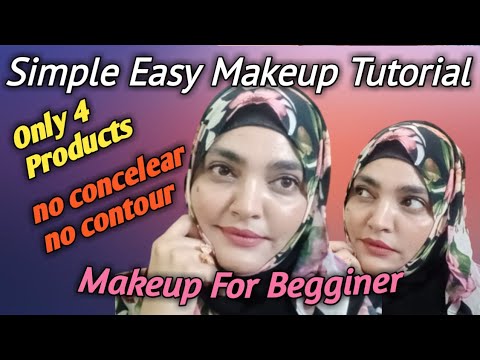 simple easy makeup at home |simple easy makeup tutorial for beginners - YouTube