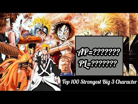 top 100 Strongest Big 3 Character power levels Naruto power levels one ...