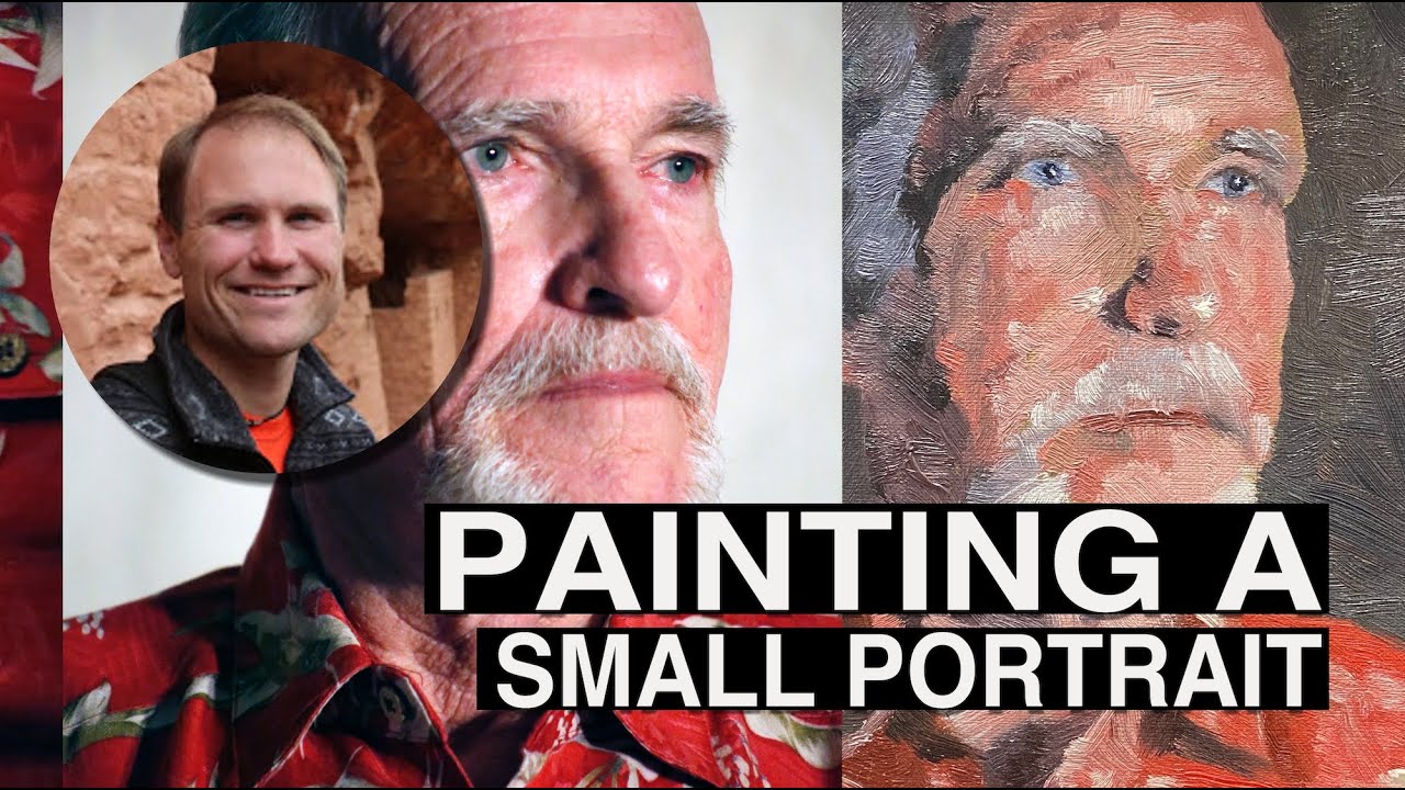 Painting a small portrait - YouTube