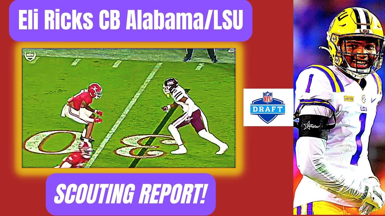 Eli Ricks Cornerback 2023 NFL Draft Prospect Film Breakdown - YouTube